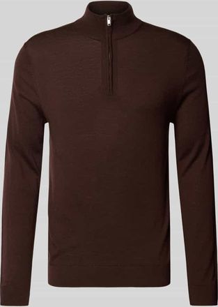 Selected Regular Fit Troyer aus reiner Merinowolle Modell TRAY