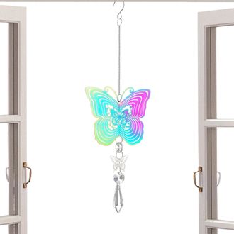 Generic Windspiel Outdoor | Windspiel Garten Kunst Yard Spinner - Outdoor Spinner Edelstahl Garten Spinner Kolibri Schmetterling Windskulpturen