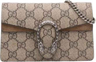 Gucci Pre-owned Suede Umh&auml;ngetasche - - Pre-owned - Damen - Beige - ONE SIZE