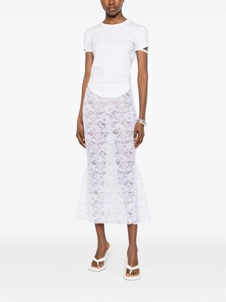 Os&eacute;ree Full Skirt - White