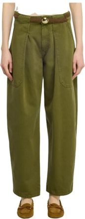 Semicouture Weite Hosen - - Trousers - Damen - Gr&uuml;n - W27