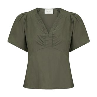 Neo Noir Irina Poplin Bluse - - Blouses & Shirts - Damen - Gr&uuml;n - S