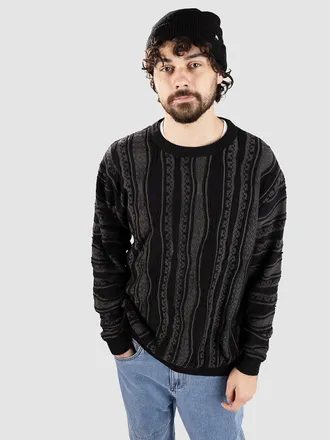 Redefined Rebel RRTeton Knit Regular Fit Strickpullover black grey