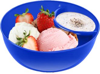 Generic Chip- und Dip-Schalen - geteilte Servierschale, elegantes Snackschalen-Set | Robustes Chipstablett mit separatem Dip-Bereich, perfekt f&uuml;r Chips, Nacho