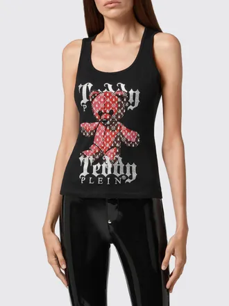 Philipp Plein D&eacute;bardeur slim fit en jersey &agrave; imprim&eacute; Teddy Bear et encolure carr&eacute;e