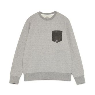 Roy Rogers Grauer Pullover mit Denim-Tasche - - Sweatshirts & Hoodies - Herren - Grau - S
