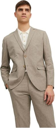Jack & Jones Homme, Costumes, Beige, Taille: S Jprriviera Slim Fit Blazer
