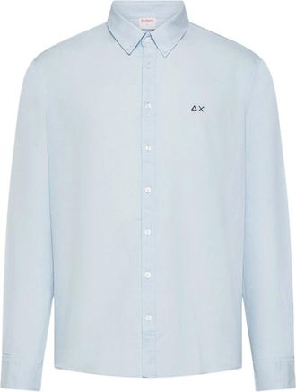Sun 68 Homme, Chemises, Bleu, Taille: XL Linen BD Shirt