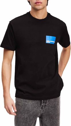 Karl Lagerfeld REGULAR FIT KURZARM-LOGO-T-Shirt, SCHWARZ, S