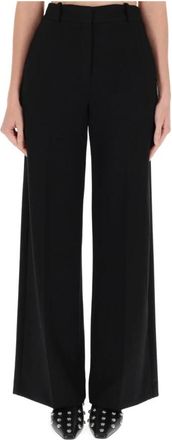 Theory Femme, Pantalons, Noir, Taille: 34 FR Pantalon large en jersey double maille