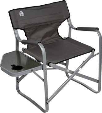 COLEMAN Chaise Longue Avec Table Gris Taille Unique