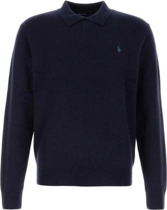 Polo Ralph Lauren Homme, Pulls, Bleu, Taille: 2XL Pull en laine &agrave; col Johnny