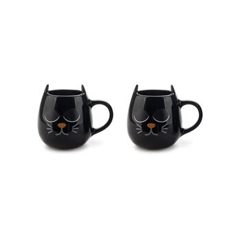 Balvi Kaffetassen-set Wake Cat W&auml;rmeempfindlich und in Katzenform Keramik