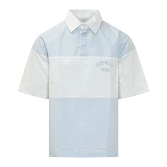Givenchy Zweifarbige Bestickte Baumwoll-Polo - - Tops - Herren - Mehrfarbig - 3XS