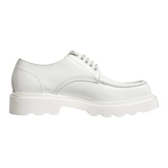 Dolce & Gabbana Homme, Chaussures, Blanc, Taille: 43 EU Derby Lace-Up Chaussures