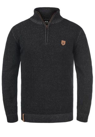 Indicode Troyer IDNathen Strickpulli mit Reißverschluss am Kragen