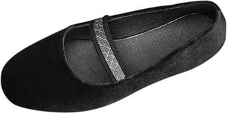 Generic Chaussures Mary Jane larges et d&eacute;contract&eacute;es pour femme - &Eacute;l&eacute;gantes - Couleur unie - Respirantes - L&eacute;g&egrave;res et confortables - Avec sangle &eacute;lastique - P