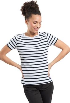 Armor Lux Marinière MORGAT, Multicolore (Blanc/Rich Navy Bi9), XXXXX-Large (Taille fabricant: 8) Femme