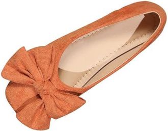 Generic Mocassins confortables avec noeud pour femme, couleur unie, &eacute;l&eacute;gantes, respirantes, l&eacute;g&egrave;res, classiques, d&eacute;contract&eacute;es, &agrave; enfiler, ballerines, travail