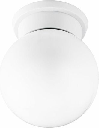 Licht-Erlebnisse Deckenlampe Kugel Schirm &Oslash; 16 cm E27 Wei&szlig; Glas Deckenleuchte
