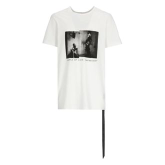 Rick Owens Homme, Tops, Blanc, Taille: M T-Chemises