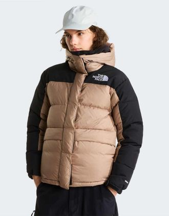 The North Face Himalayan parka en duvet en garnet/tnf black-Marron