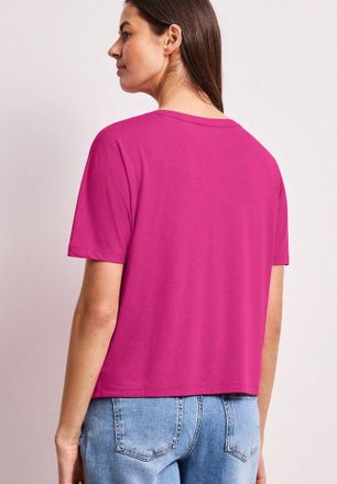 Street One Tunikashirt mit geschlitztem Rundhalsausschnitt