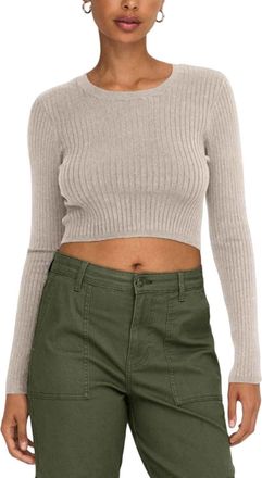 Only ONLKAROL LS Crop O-Neck KNT NOOS