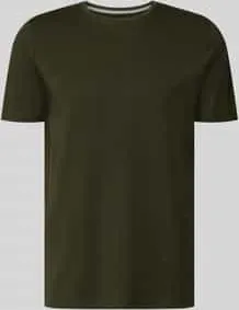 Fynch-Hatton T-Shirt mit Rundhalsausschnitt und Label-Stitching
