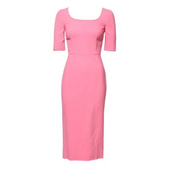 Dolce & Gabbana Rosa Sheath Midi Kleid - - Dresses - Damen - Rosa - 2XS