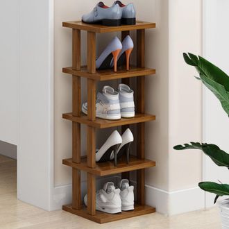 Generic Schmales Schuhregal aus Bambus, Platzsparendes DIY-Schuhregale for Den Boden, Schuhst&auml;nder for Eingangsbereich, Wohnzimmer, Schlafzimmer und Balkon