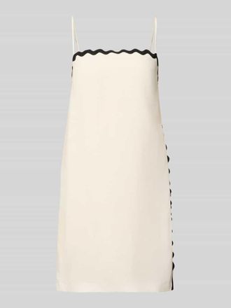 HUGO BOSS Leicht ausgestelltes Minikleid aus Lyocell-Leinen-Mix Modell KABARU