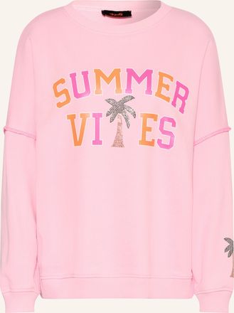 Miss Goodlife Miss Goodlife Oversized-Sweatshirt Mit Schmucksteinen rosa
