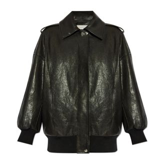 Alexander McQueen Lederjacke - - Jackets - Damen - Schwarzk - S