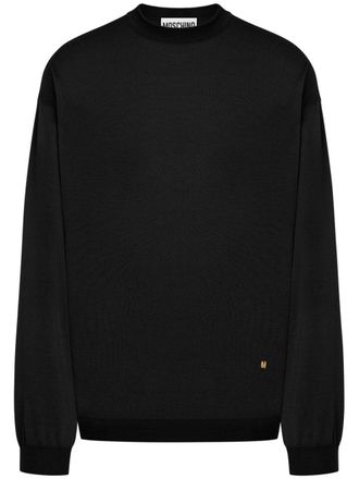 Moschino pull à col rond - Noir