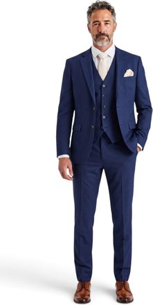PAUL ANDREW Marineblauer 3-teiliger taillierter Herrenanzug - Belmont