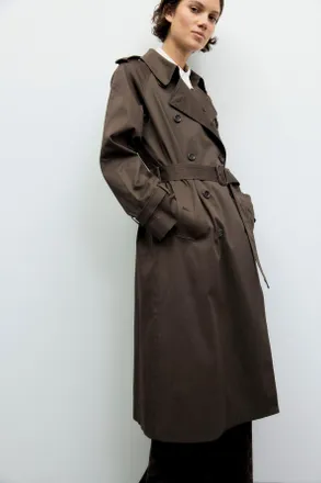 Gerard Darel Trench long - SERGE - Marron