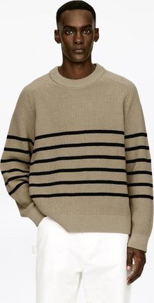 Arket Rundhalspullover Aus Baumwolle -Beige