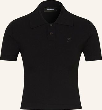 Dsquared2 Piqu&eacute;-Poloshirt schwarz