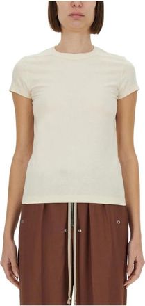 Rick Owens Femme, Tops, Blanc, Taille: 34 FR Cotton T-Shirt