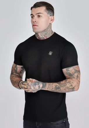 Siksilk Herren Schwarzes 2er-Pack Muscle Fit T-Shirts XXL