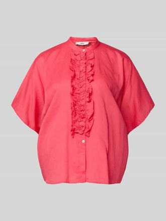 0039 Italy Relaxed Fit Bluse mit R&uuml;schen Modell DAISY