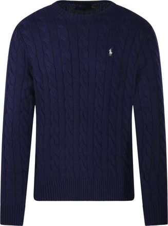 Ralph Lauren Homme, Pulls, Bleu, Taille: S Pull en maille torsad&eacute;e