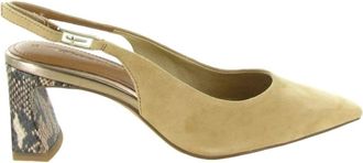 Tamaris Femme, Chaussures, Beige, Taille: 40 EU Escarpins Slingback en Cuir