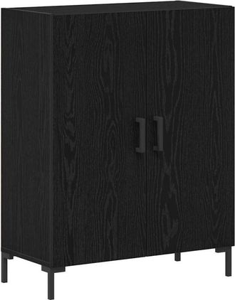 vidaXL Buffet Chêne noir 69,5 x 34 x 90 cm Bois dingénierie Vidaxl