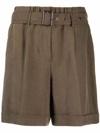 Woolrich short &agrave; taille ceintur&eacute;e - Vert
