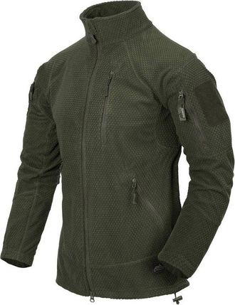 Helikon-Tex Fleecejacke ALPHA Tactical Jacket - Grid Fleece - Olive Green
