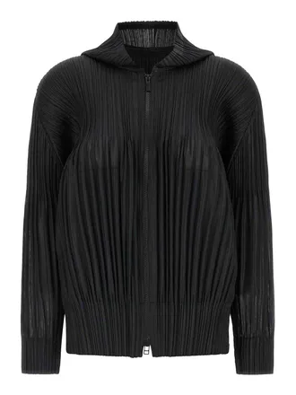 Pleats Please Issey Miyake Cardigan - Noir