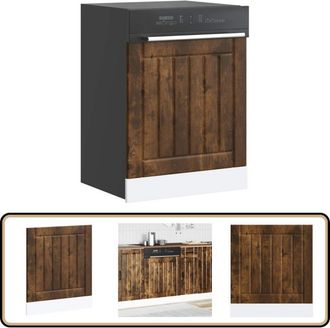 vidaXL Geschirrsp&uuml;lerblende Lucca R&auml;uchereiche Holzwerkstoff - Vidaxl