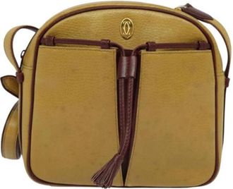 Cartier Pre-owned Cuir sacs-ports-paule - Femme - Pre-owned - Beige - Taille: ONE Size